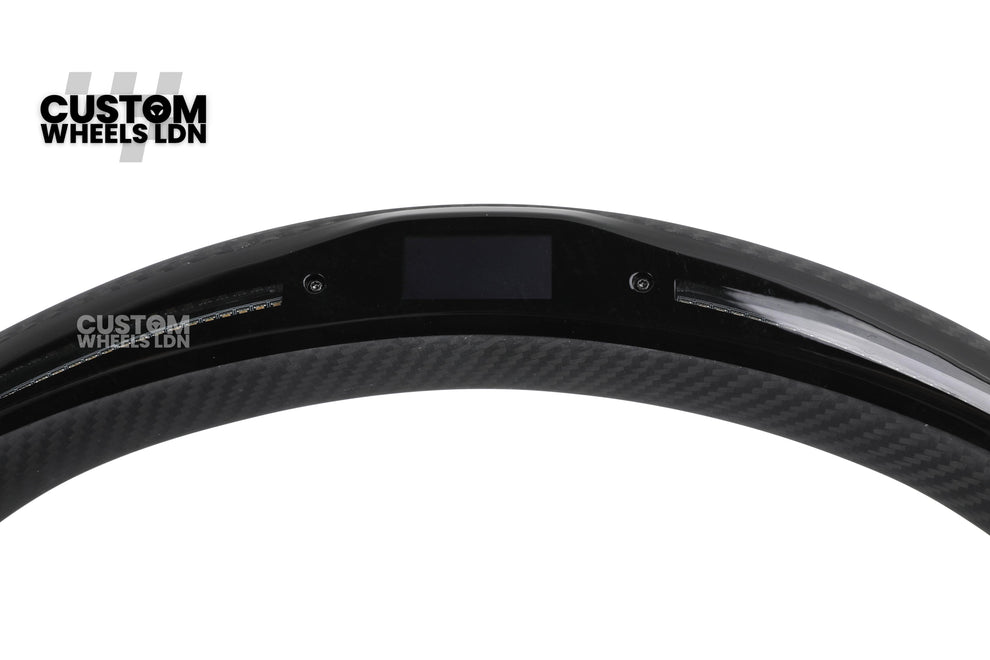 BMW Custom LED Steering Wheel – Satin Carbon Fibre & Perforated Leathe ...